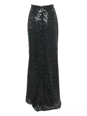 INGIE PARIS Embellished Maxi Skirt - Black