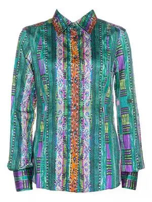 Etro Abstract Print Long Sleeve Shirt