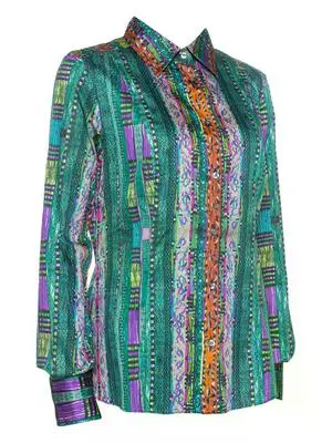 Etro Abstract Print Long Sleeve Shirt