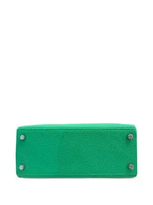 Hermès Kelly 25 Retourne Togo Palladium-hardware Handbag - Green