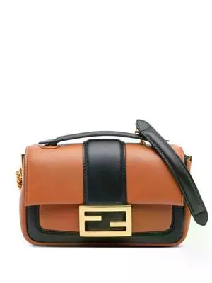 Fendi Mini Baguette Shoulder Bag - Black