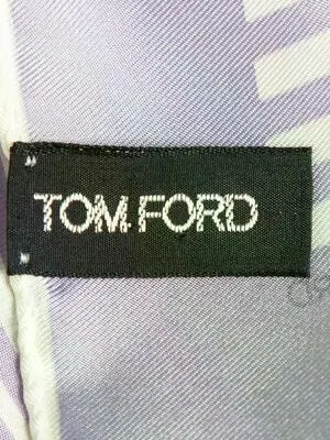 TOM FORD Wave Stripe Pocket-square Scarf - Purple