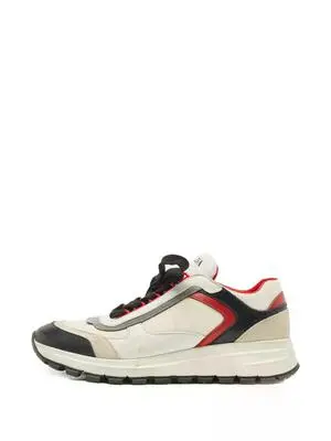 Prada Colour-block Lace-up Sneakers
