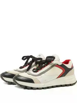 Prada Colour-block Lace-up Sneakers