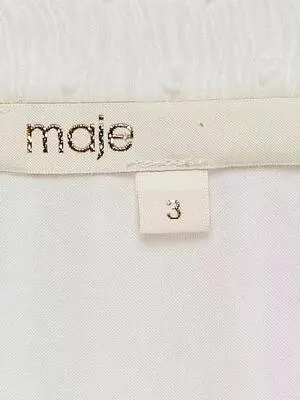 Maje Tiered Ruffle Detailing Button Placket Dress