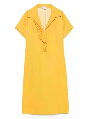 Loro Piana 2010s Cotton Midi Dress - Yellow