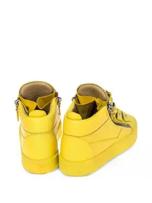 GIUSEPPE ZANOTTI Chain-detail Zip Sneakers - Yellow