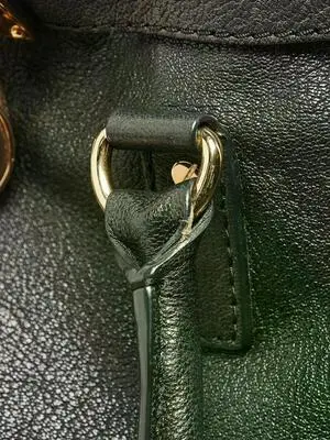 Michael Kors Hamilton Leather Shoulder Bag - Black