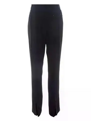 Escada Zip Slit Straight-leg Trousers - Black