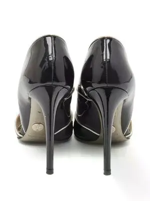 Dolce & Gabbana Patent Leather Peep-toe Stiletto Pumps