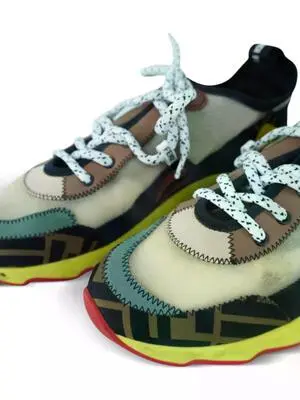 Fendi Freedom Ff Patchwork Lace-up Sneakers