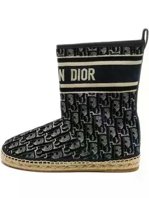Dior Granville Espadrille Boots - Black