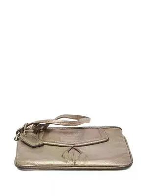 COACH VINTAGE Metallic Leather Wristlet