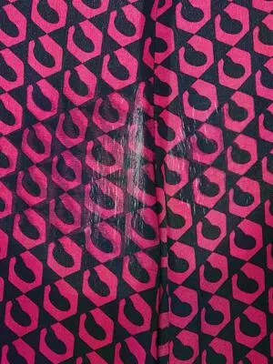 Diane Von Furstenberg Silk Geometric Print Trousers