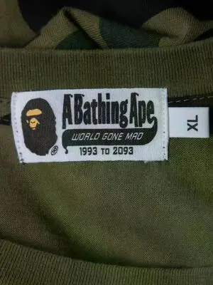 A BATHING APE Shark-motif Camouflage T-shirt