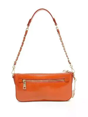 Dkny Vintage Patent-leather Shoulder Bag - Orange