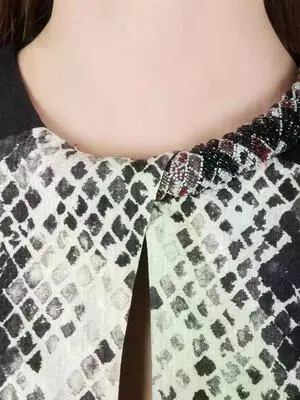 Emanuel Ungaro Snake Print Dress