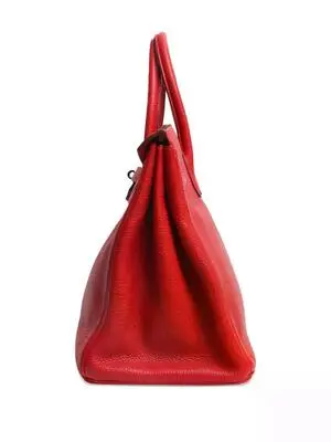 Hermès 2012 Birkin 35 Leather Tote Bag - Red