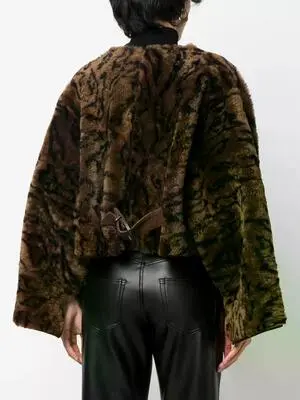 A.N.G.E.L.O. VINTAGE CULT 2000s Tiger Pattern Cropped Coat