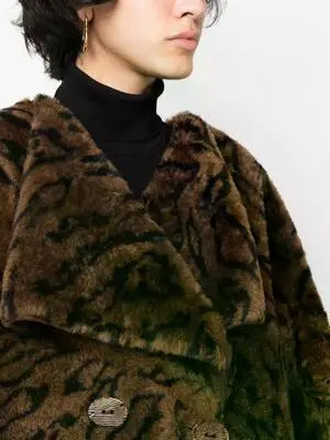 A.N.G.E.L.O. VINTAGE CULT 2000s Tiger Pattern Cropped Coat