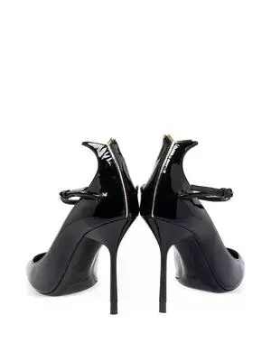 Saint Laurent Patent Leather Buckle-fastening Ankle Strap Pumps