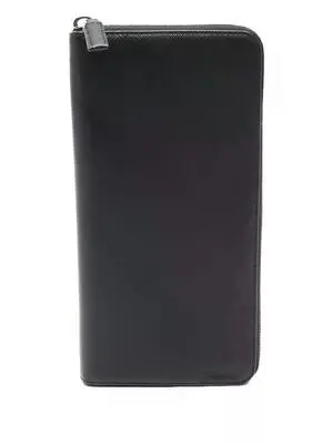 Prada 2010s Zip-fastening Leather Wallet - Black