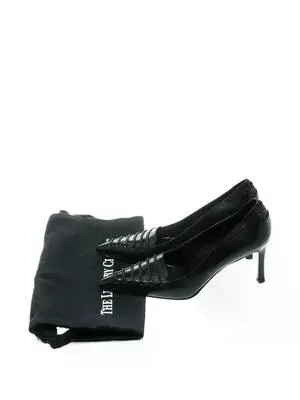 Gucci Leather Lace-up Pointed Toe Stiletto Pumps