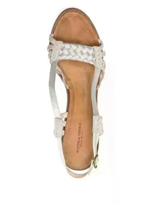 Bottega Veneta Woven Platform Wedge Sandals