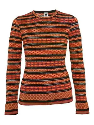 Missoni Patterned Jacquard T-shirt - Orange
