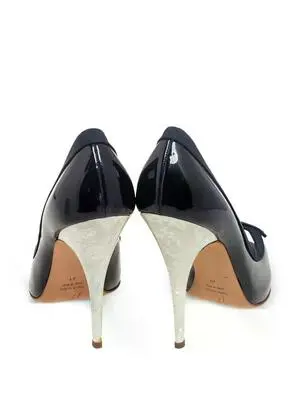 GIUSEPPE ZANOTTI Peep-toe Patent-leather Pumps