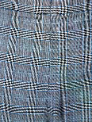 Tibi Plaid Banded Cuff Trousers