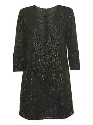 Elisabetta Franchi Sequined Mini Dress - Black