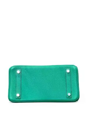 Hermès Birkin 25 Togo Palladium-hardware Tote Bag - Green