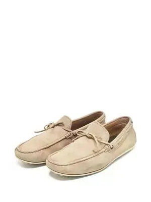 TOD'S Suede Loafers - Neutrals