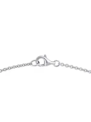 LB EXCLUSIVE 18kt White Gold Diamond Heart Necklace