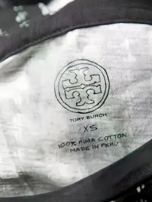 Tory Burch Geometric-print Cotton T-shirt