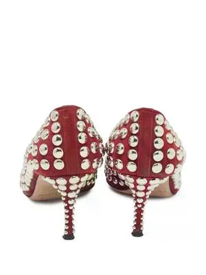 SERGIO ROSSI Studded Pointed-toe Pumps