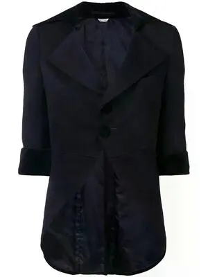 Comme Des Garçons Wide Lapels Tail Jacket - Blue