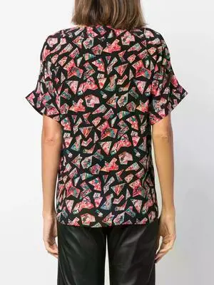 Fendi 1980s Geometric Print Short-sleeved Top