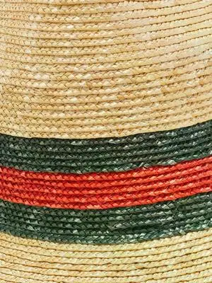 Gucci Straw Fedora Hat - Neutrals