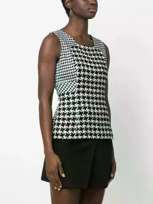 Dior Houndstooth Sleeveless Top