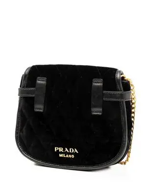 Prada Quilted Velvet Corsaire Crossbody Bag