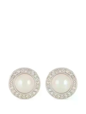 Dior 1970s Clip-on Earrings - Silver