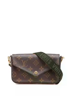 LOUIS VUITTON Monogram Felicie Strap And Go Crossbody Bag - Brown