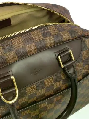LOUIS VUITTON 2008 Damier Ebène Deauville Handbag - Brown