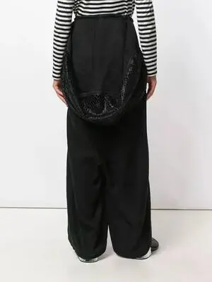 Yohji Yamamoto Tube Waisted Wide Leg Trousers - Black