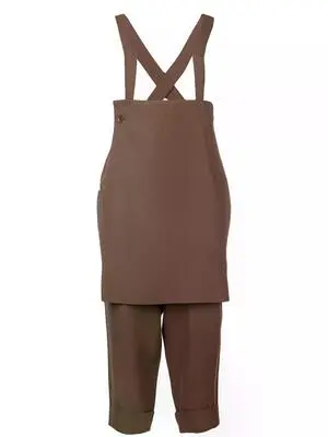 Yohji Yamamoto Salopette Trousers - Brown