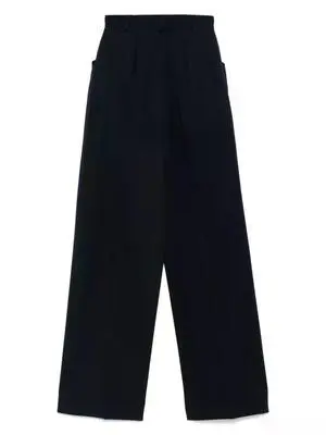 Saint Laurent Circa 2000s Tailored Wide Leg Trousers