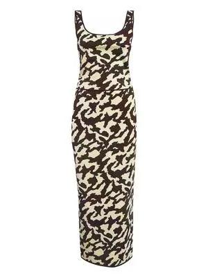 Nanushka Camouflage Skirt Set - Brown