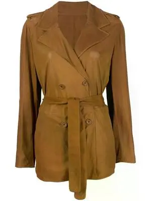 A.N.G.E.L.O. VINTAGE CULT 2000s Suede Jacket - Brown